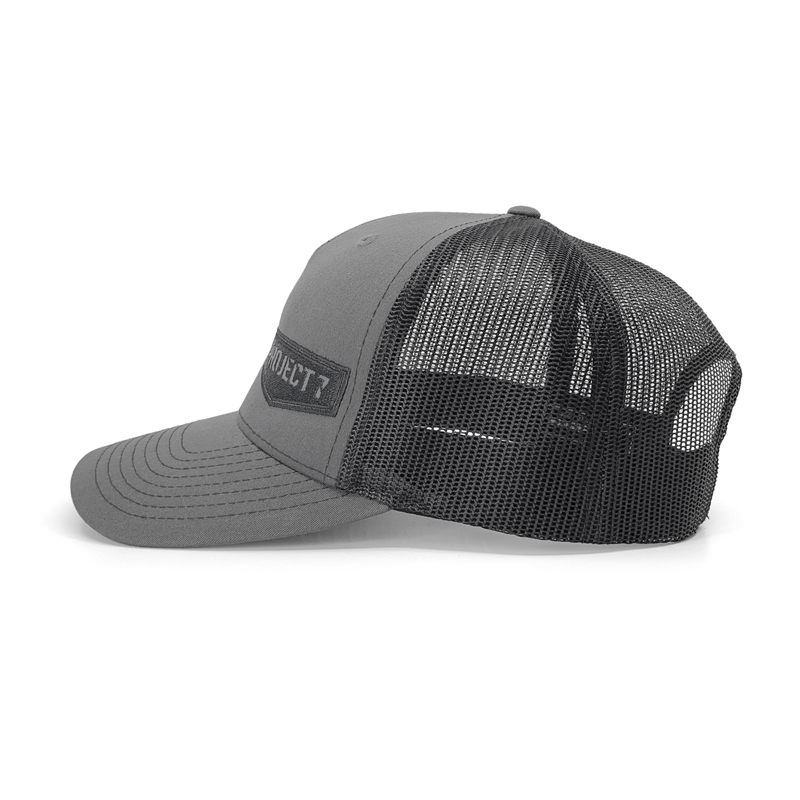 PROJECT7 Shield Trucker Hat, Charcoal/Black | PROJECT7 ARMOR